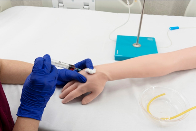 INTRAVENOUS & INTRAMUSCULAR INJECTION TRAINING ARM SIMULATOR - SIM-MOD